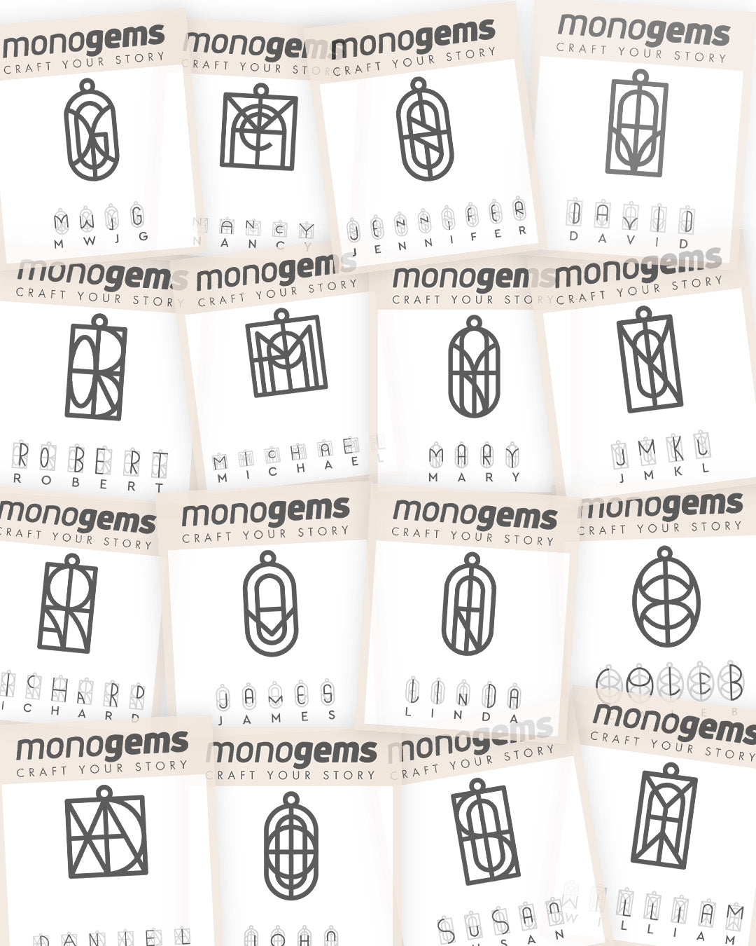 Custom Monogram Design – Monogems
